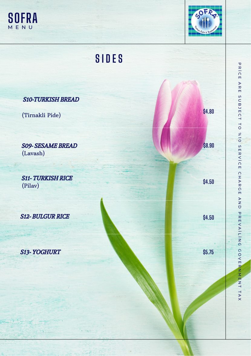 Starters – Sofra Turkish Cafe & Restaurant